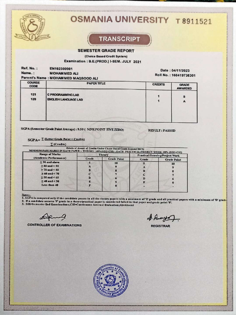 Transcripts Compressed | PDF | Course Credit | Academia