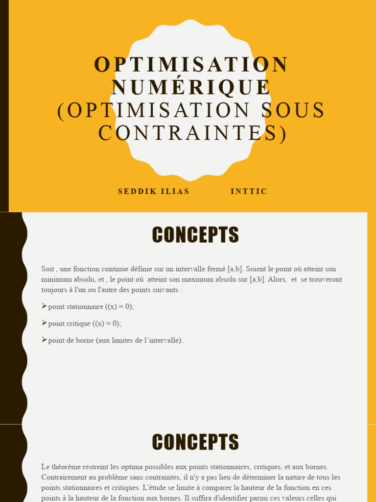 Optimisation sous contraintes expliquée | PDF | Optimisation linéaire ...