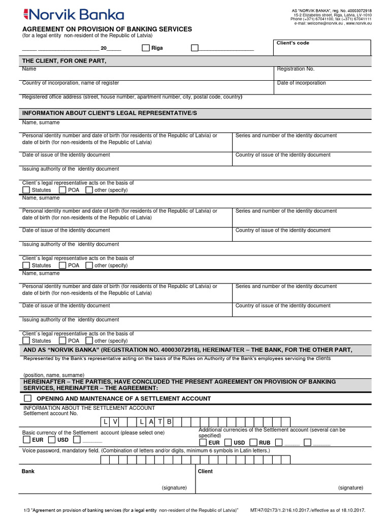 Ligums Par Bankas en | PDF | Banks | Identity Document