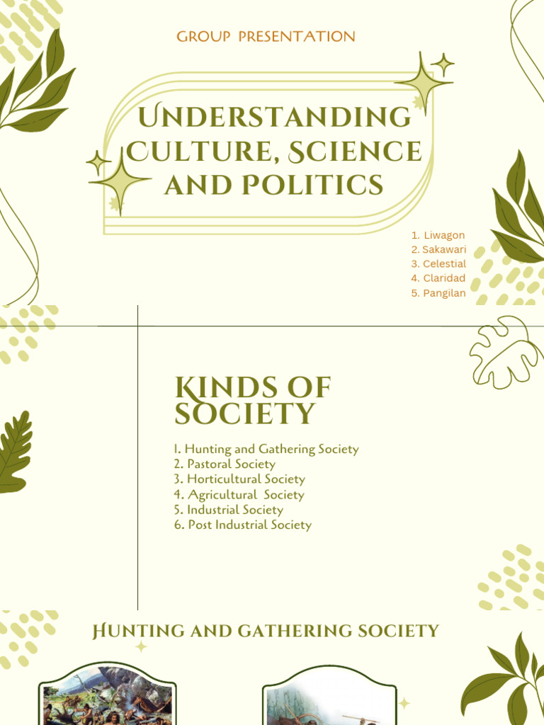 Types of Society | PDF | Pastoralism | Hunter Gatherer