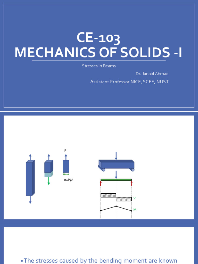 Bending Stresses in Beam Mechanics | PDF | Bending | Beam (Structure)