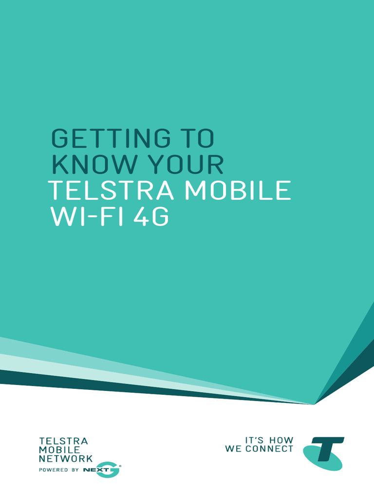 Telstra Mobile Wifi 4g Userguide | Download Free PDF | Wi Fi | Transmitter