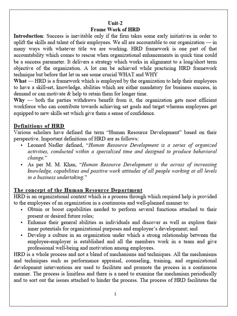 Human Resource Development | PDF | Brainstorming | Educational Technology