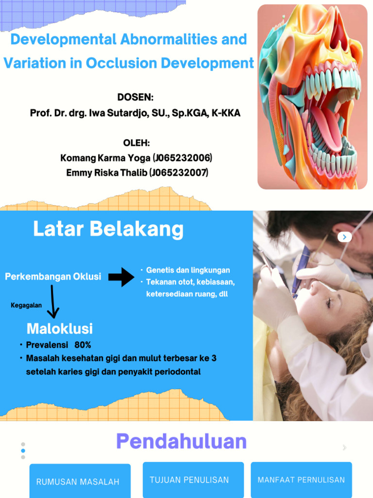 Developmental Abnormalities and Variation in Occlusion Development | PDF