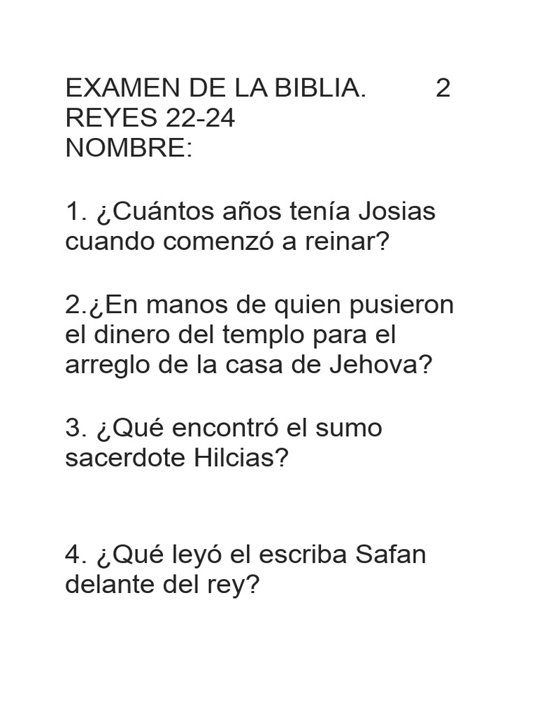 2 Reyes 22-24 | PDF