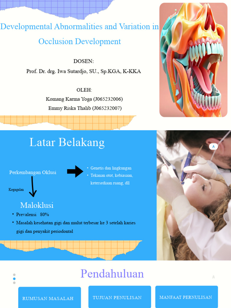 Developmental Abnormalities and Variation in Occlusion Development | PDF