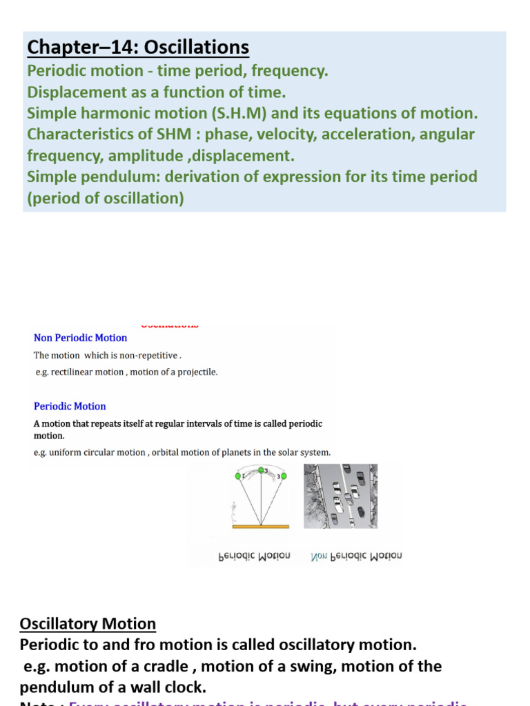 Oscillations-Chapter 14 | PDF | Teaching Methods & Materials | Technology & Engineering
