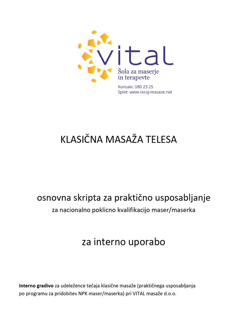 A. Interna Skripta VITAL TEČAJ | PDF
