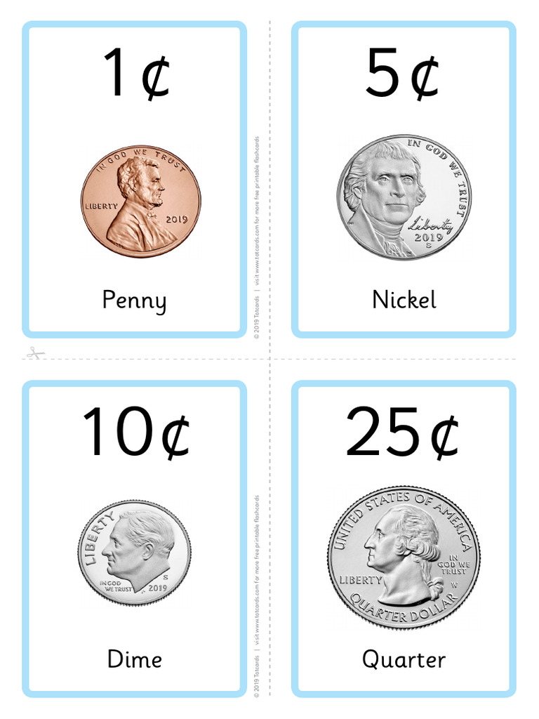 Money Flashcards | PDF | Numismatics | Coins