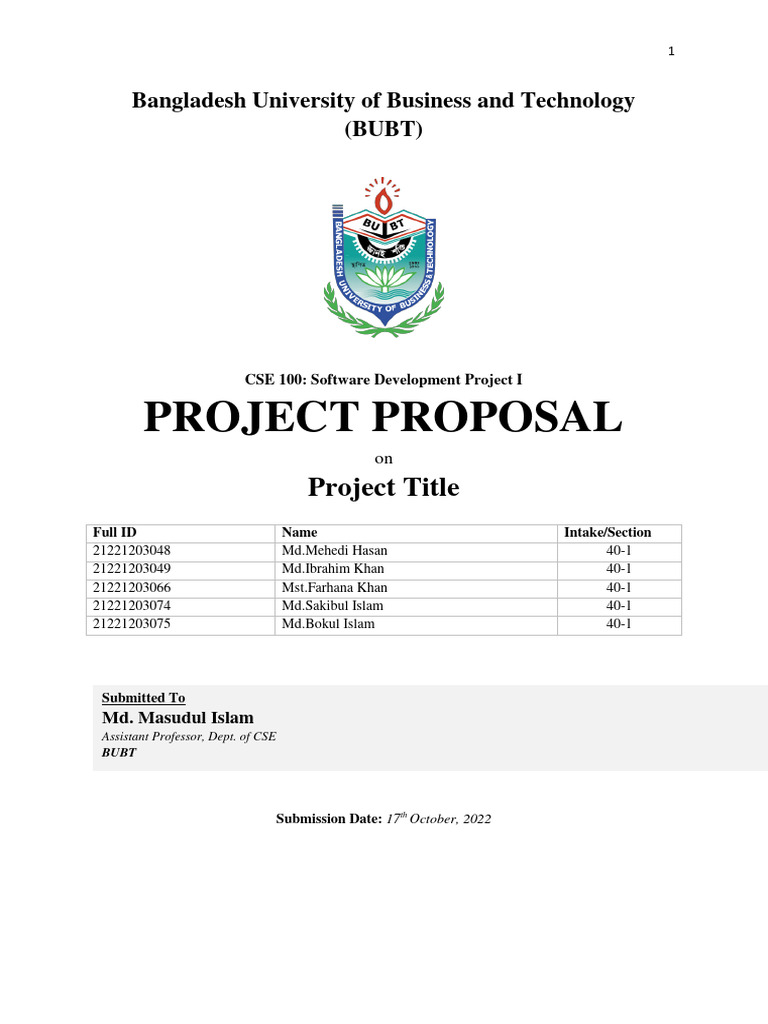 Allah Vorosa Team Project PROPOSAL | PDF | Computer File | Information ...