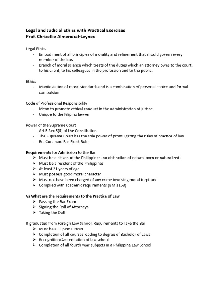 Filipino Legal Ethics Guide | PDF | Lawyer | Public Law
