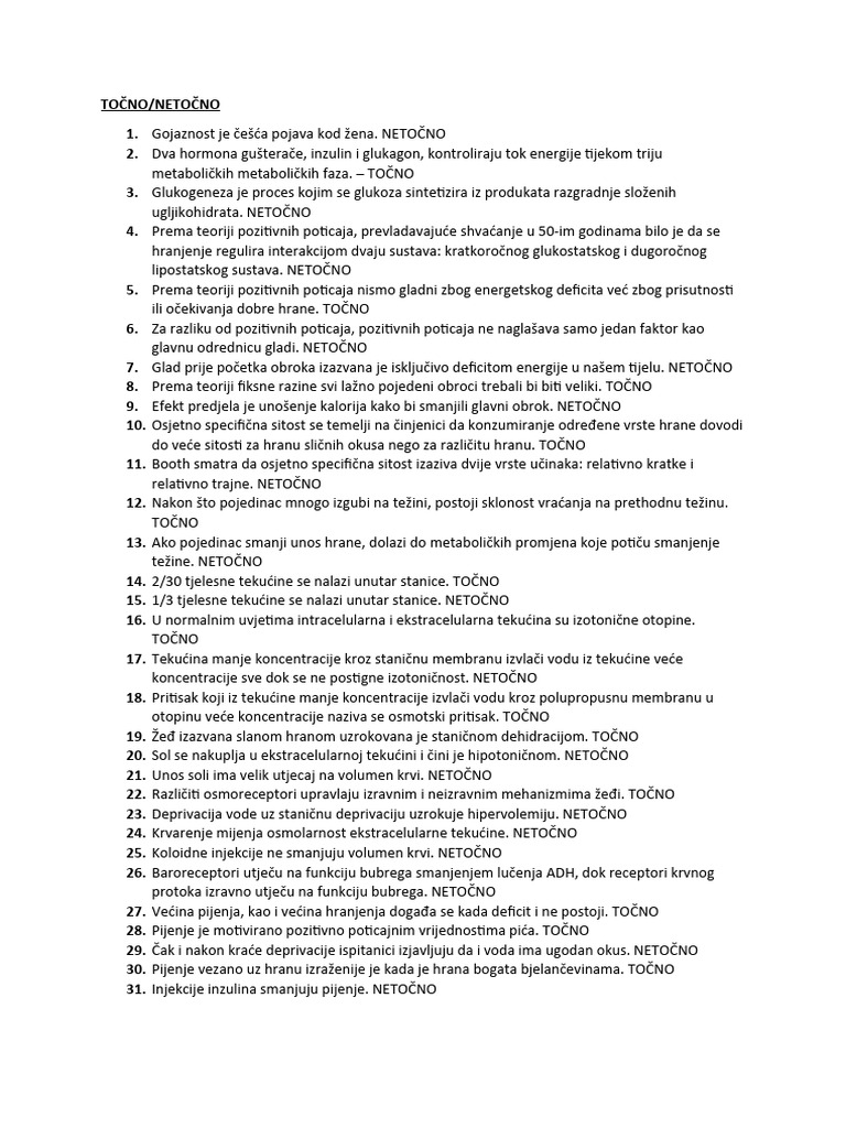 Bioloska Pitanja | PDF