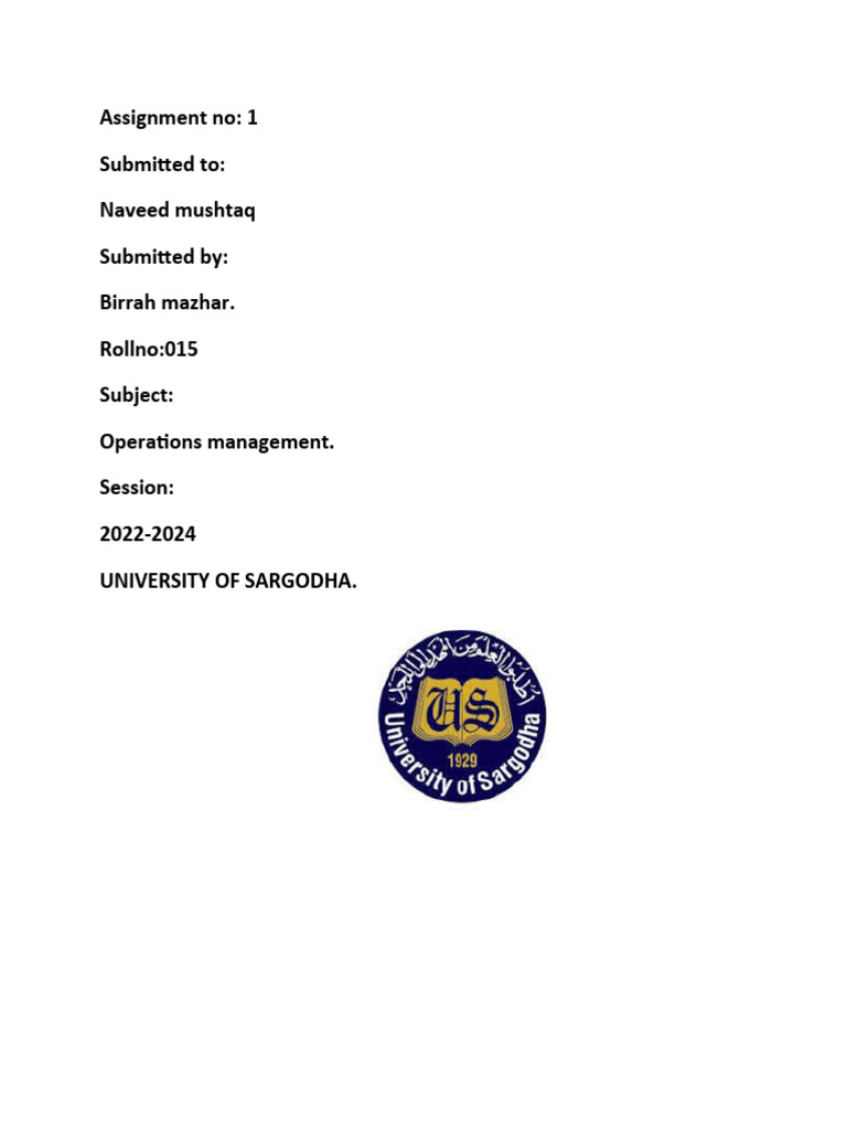 OM | PDF | Financial Economics | Business Economics