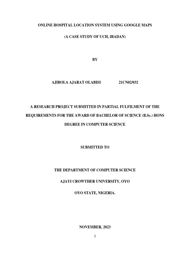 Online Uch Location Full Project | PDF | Health Care | Medicine