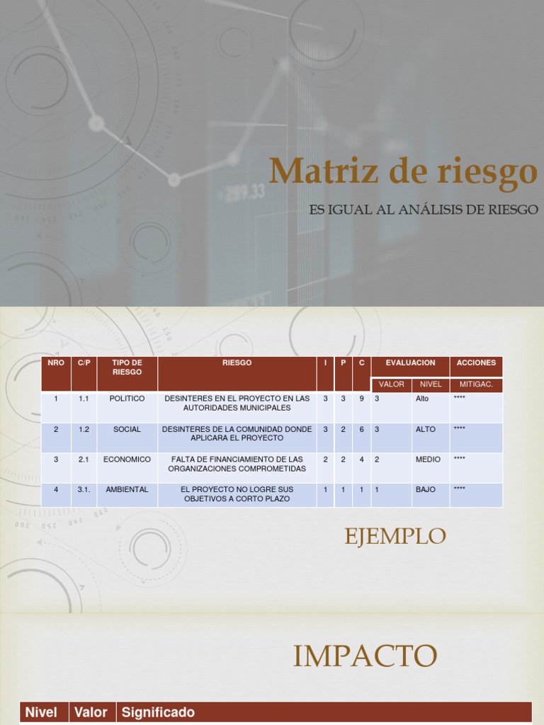 MATRIZ DE RIESGO | PDF | Riesgo