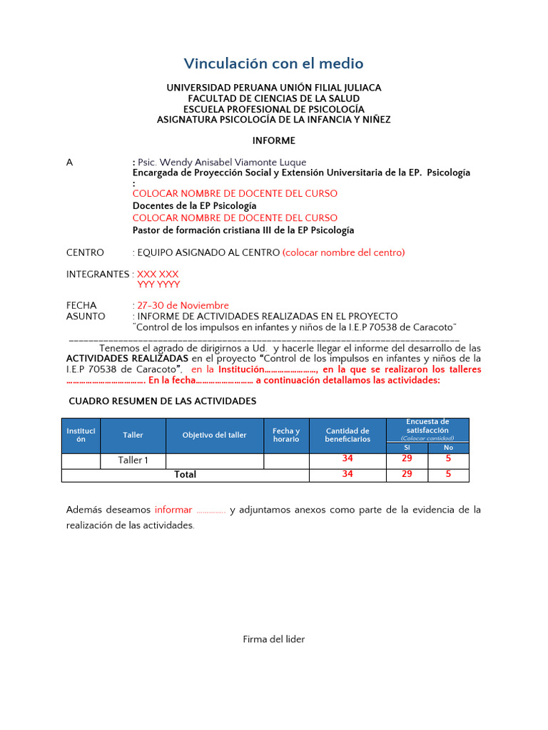 Formato de Informe | PDF
