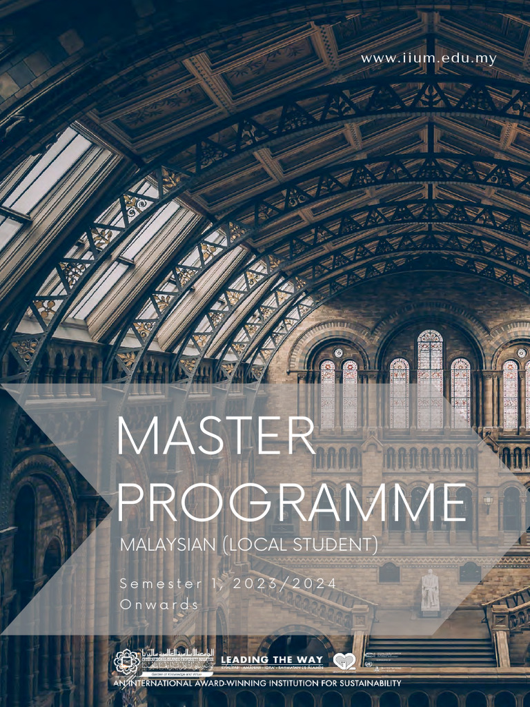 Iium Master Program | PDF | Fee | Course Credit