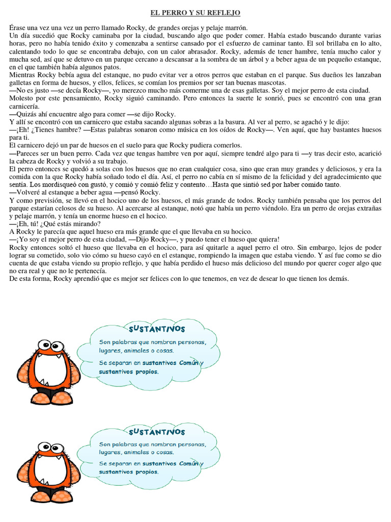 El Perro y Su Reflejo | PDF | Clásicos