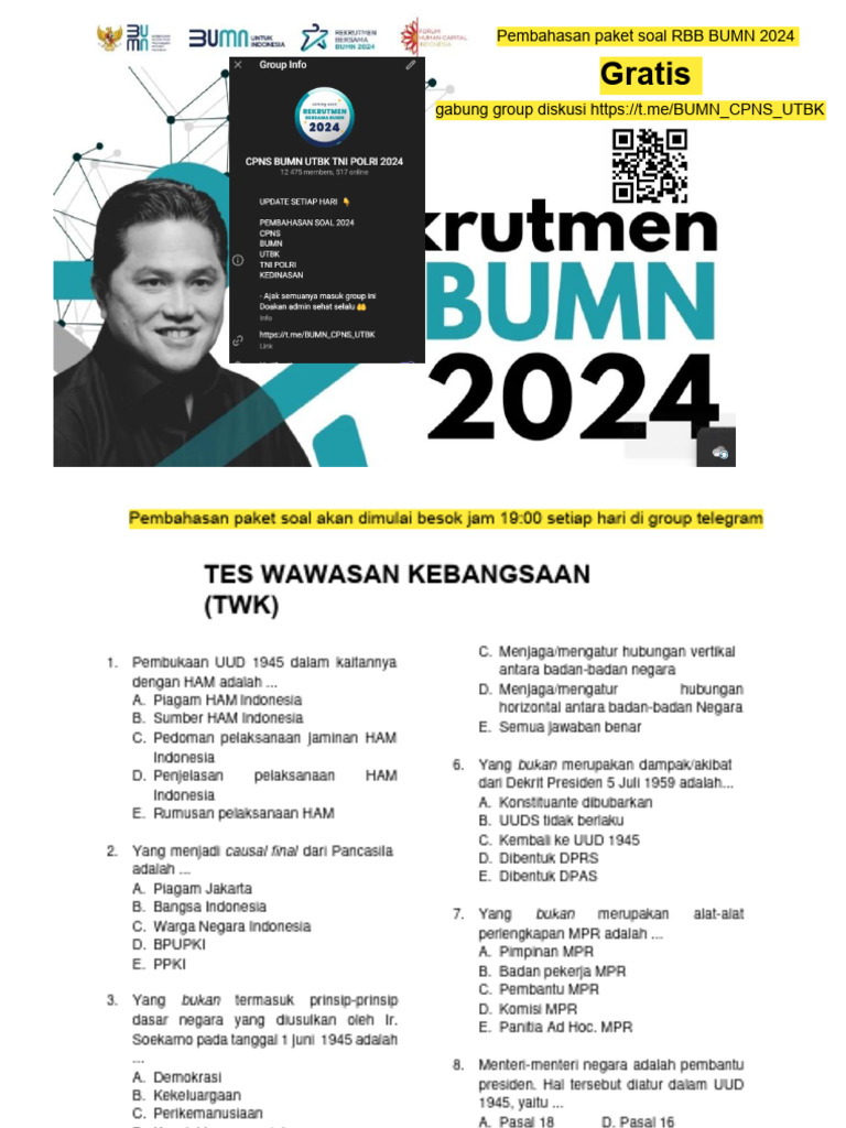 TWK TKD Bumn 2024 | PDF