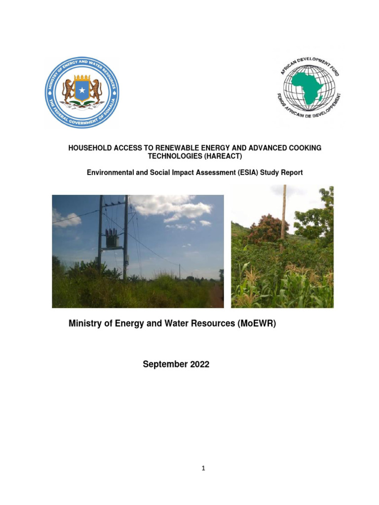 Hareact Project Esia Study-Final-Rev01 | PDF | Environmental Impact ...