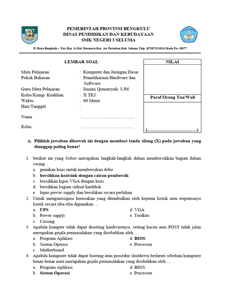 Bab 4 - Pemeliharaan Hardware Dan Software | PDF