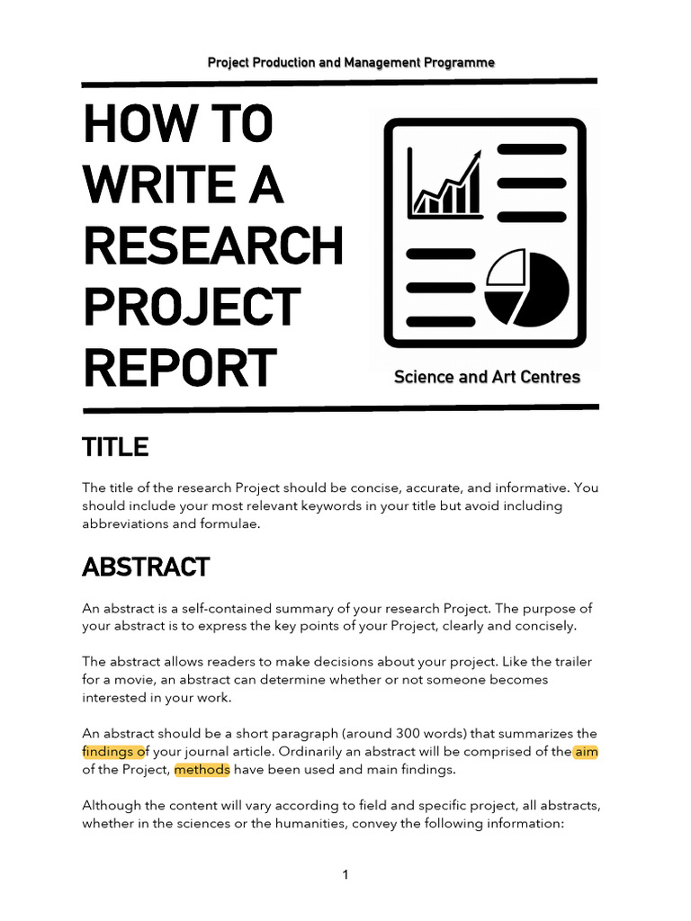 How To Write A Project Report | PDF | Methodology | Quantitative Research