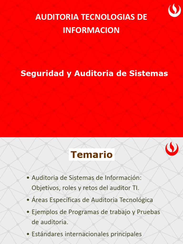 Tema 5.2n - Auditoria de Tecnologias de Información | PDF | La ...
