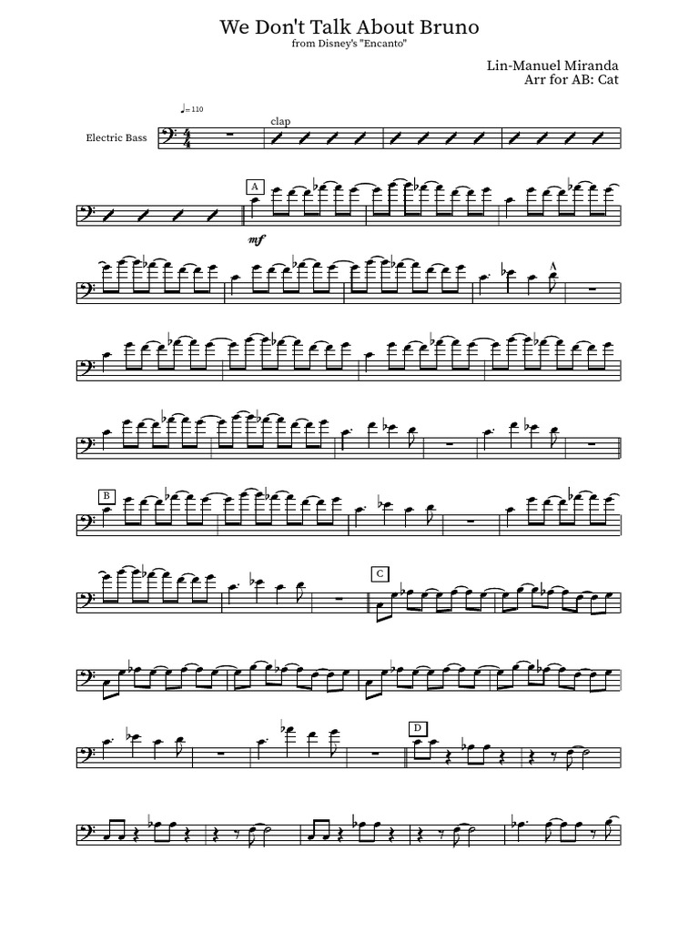 2.0 We Don't Talk About Bruno | PDF | Musical Instruments