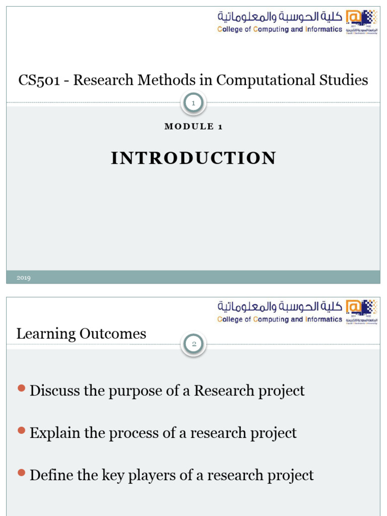 501 Module 1 Introduction Upd | PDF | Knowledge | Science