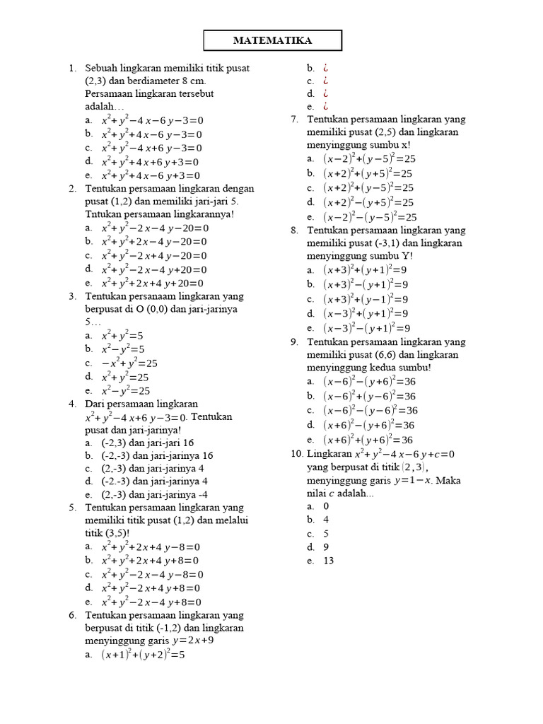 LINGKARAN | PDF | Metode & Bahan Ajar