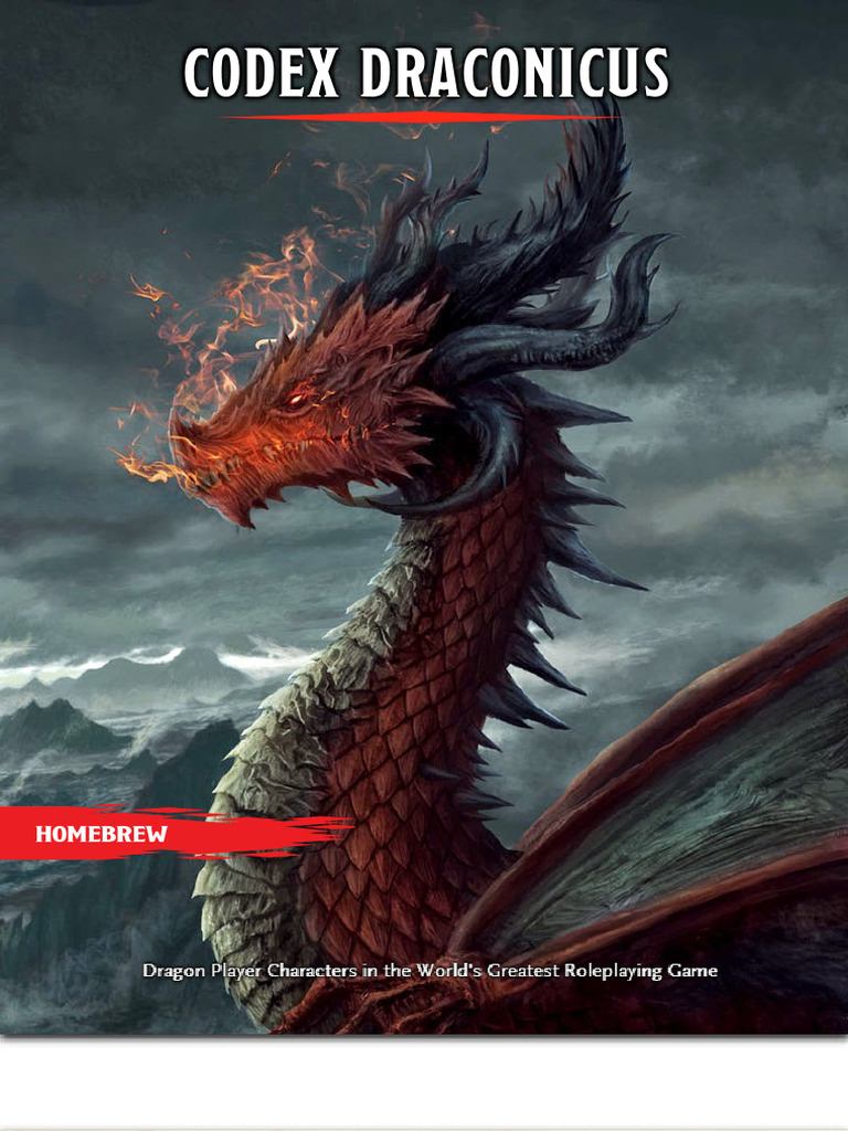 Codex Draconicus: Dragon PCs Guide | PDF | Gary Gygax Games | Dungeons ...