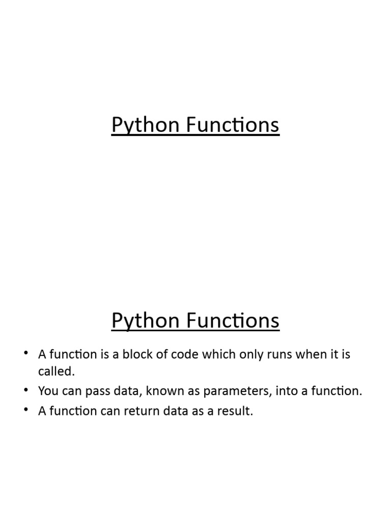 ABE052 Python Functions | PDF | Parameter (Computer Programming ... ABE052 Python Functions | PDF | Parameter (Computer Programming ...