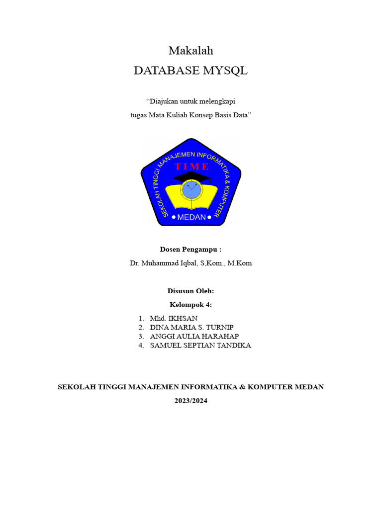 Pengenalan MySQL dan SQL | PDF | Seni | Teknologi & Rekayasa