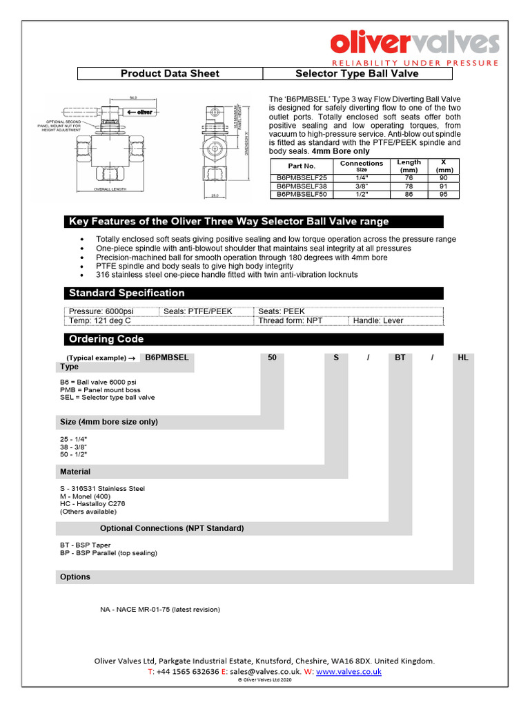 Industrial Ball Valve Specifications | PDF | Valve | Mechanical Engineering