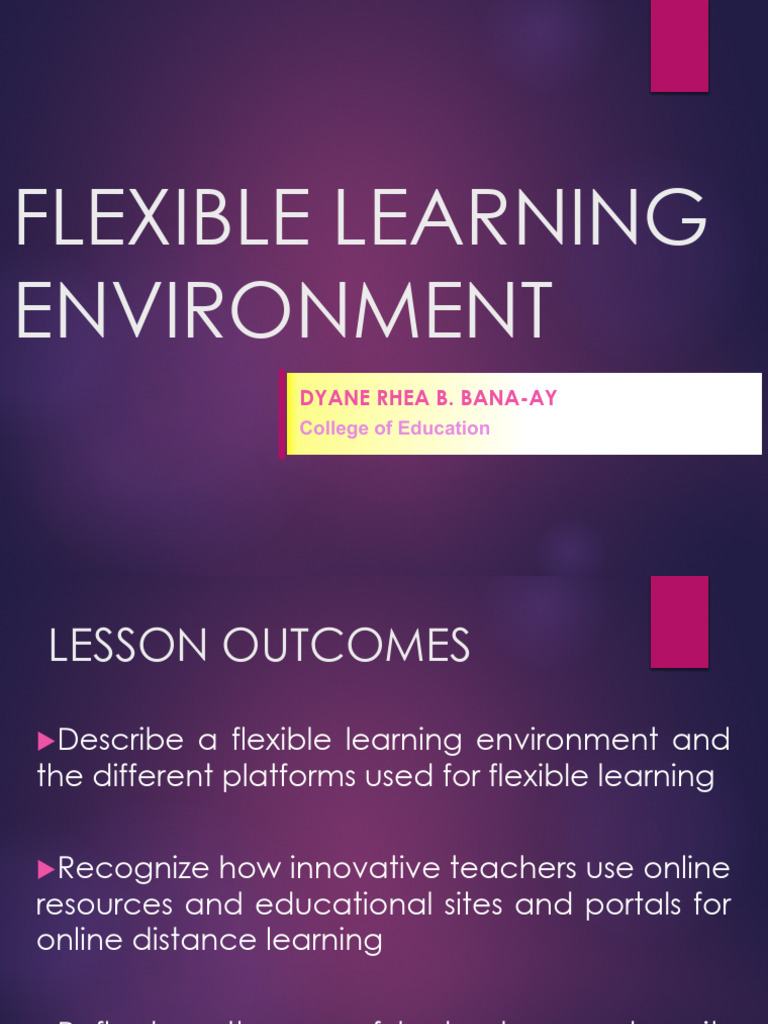 Module 5. Flexible Learning Environment REVISED 1 | Download Free PDF | Educational Technology ...