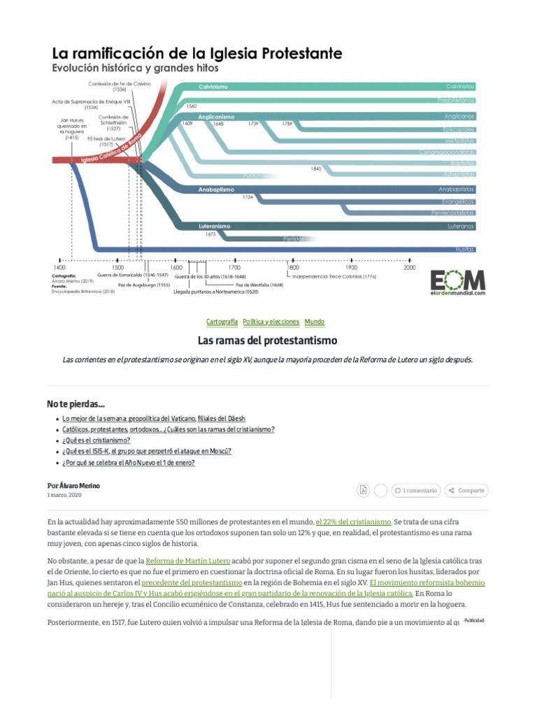 Las Ramas Del Protestantismo - Mapas de El Orden Mundial - EOM ... Las Ramas Del Protestantismo - Mapas de El Orden Mundial - EOM ...