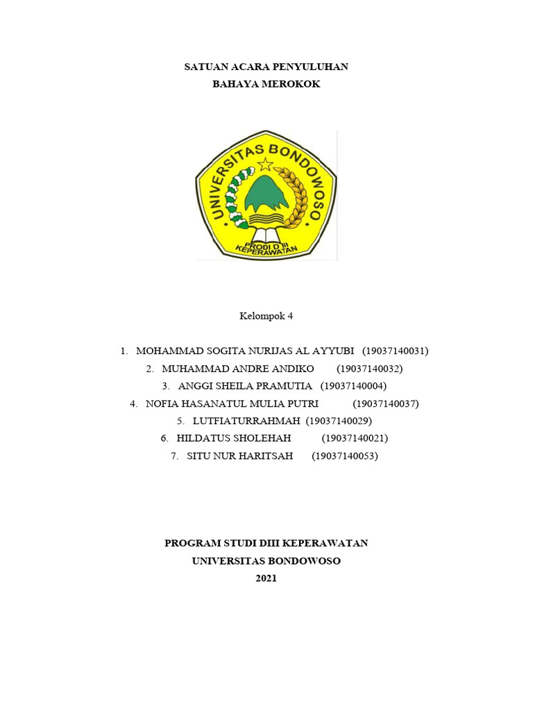 Sap Rokok Komunitas | PDF