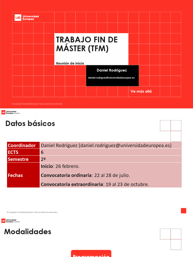 Presentación TFM Tecno Fol | PDF | Evaluación | Plan de estudios