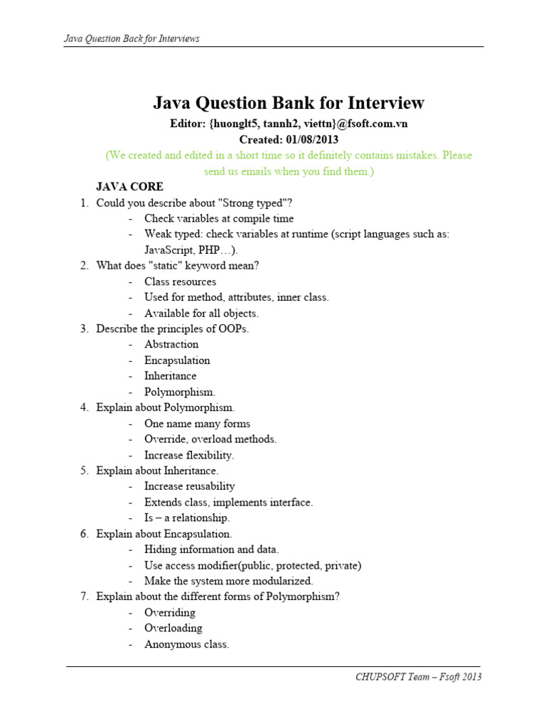 Question Bank | PDF | Inheritance (Object Oriented Programming) | Method (Computer Programming)