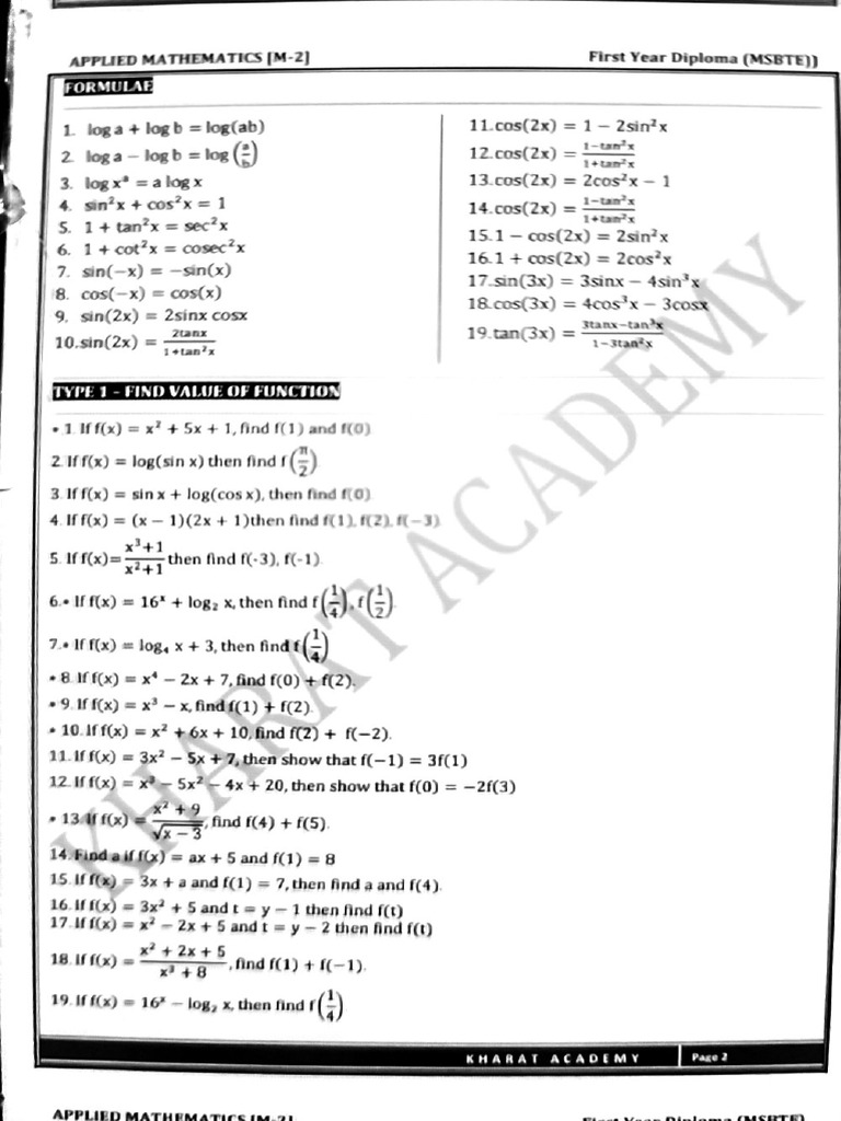Kharat Accademy M2 IMP | PDF