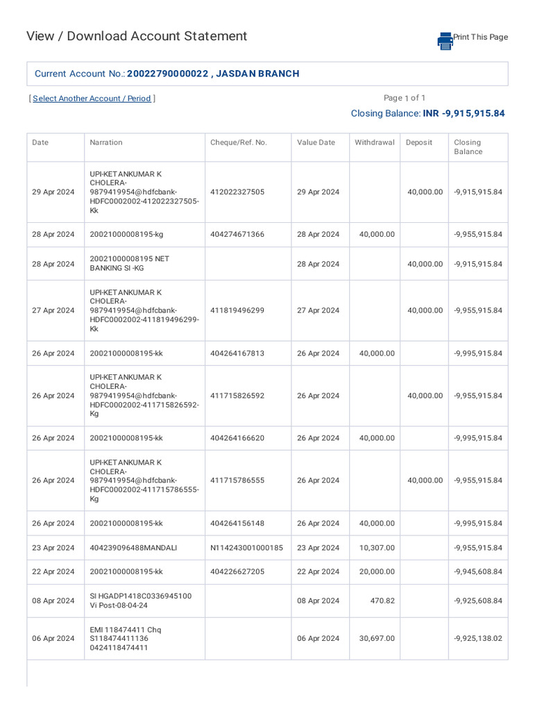 Welcome To HDFC Bank NetBanking | PDF | Banks | Transaction Account