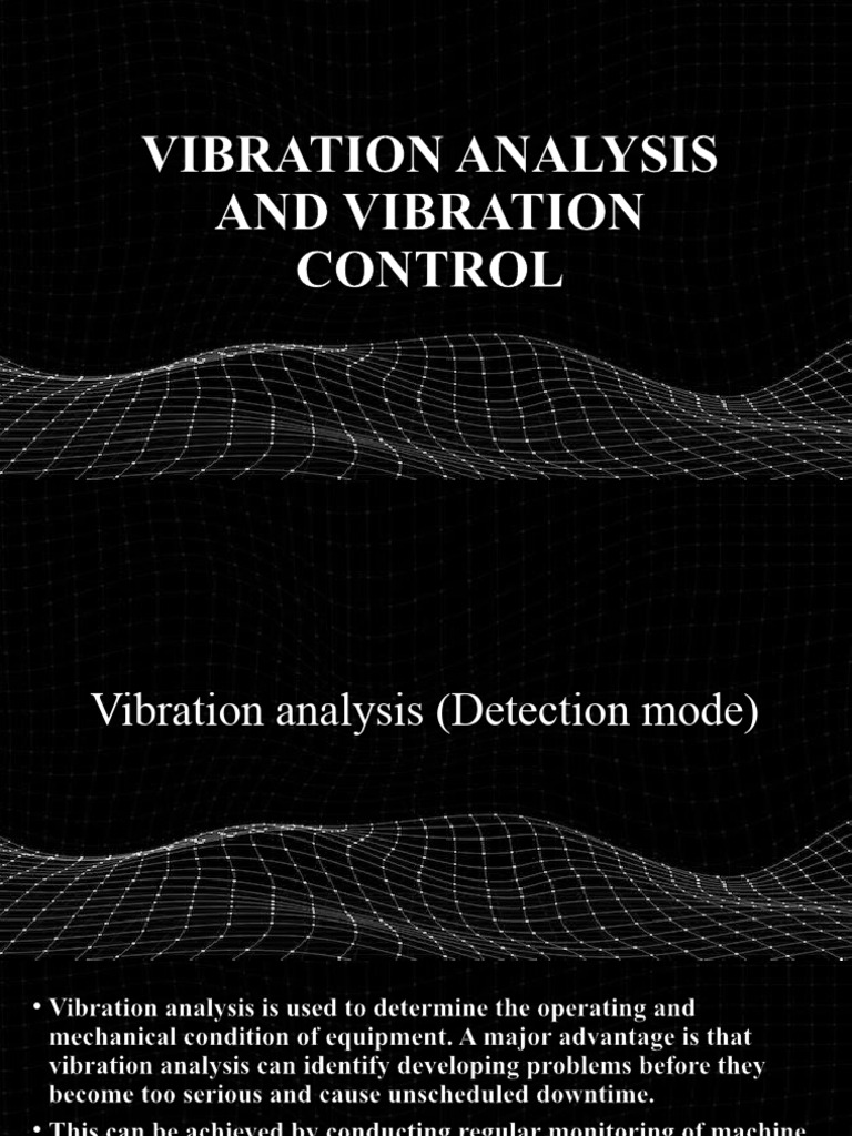 Vibration Analysis and Control Techniques | PDF | Force | Mechanical ...