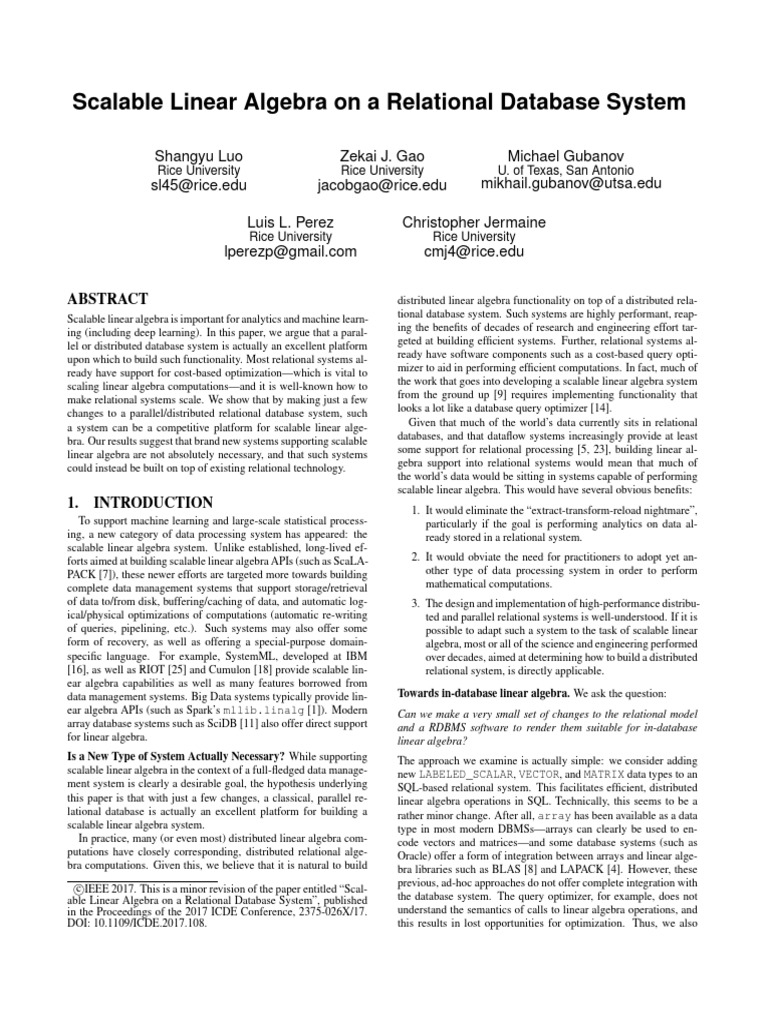 sigrec_sims | PDF | Matrix (Mathematics) | Databases