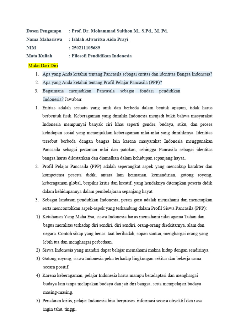 Template Kertas Filosofi | PDF