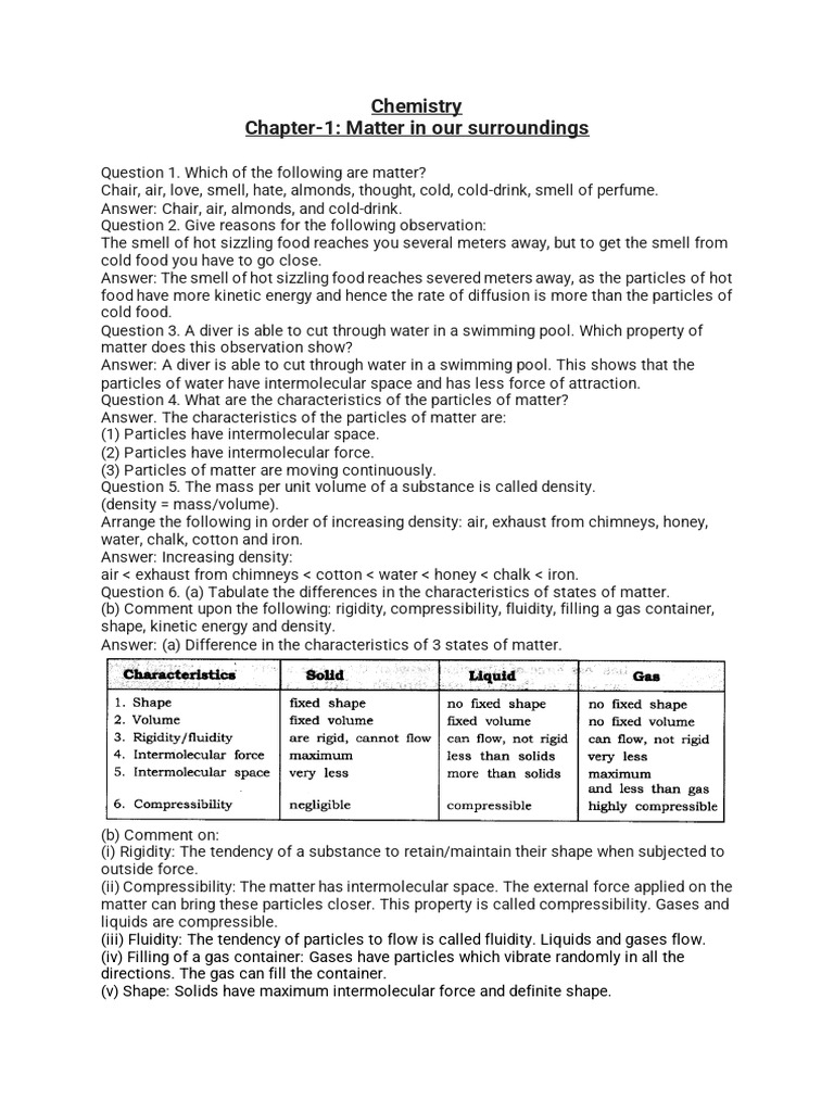 Class 9 Chemistry Chapter-1 | PDF | Latent Heat | Water