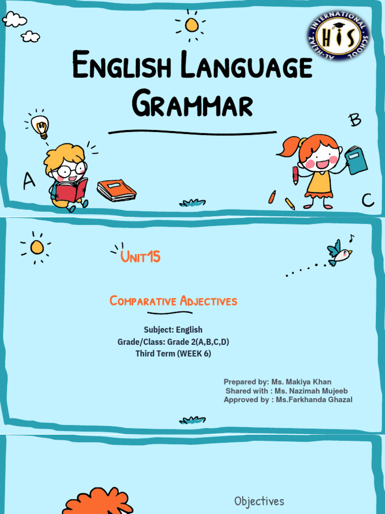 Gr-2 English Grammar U15 | Download Free PDF | Adjective | Phonetics