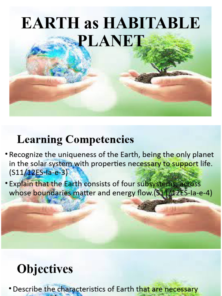 Earth As Habitable Planet | PDF | Social Science | Science & Mathematics
