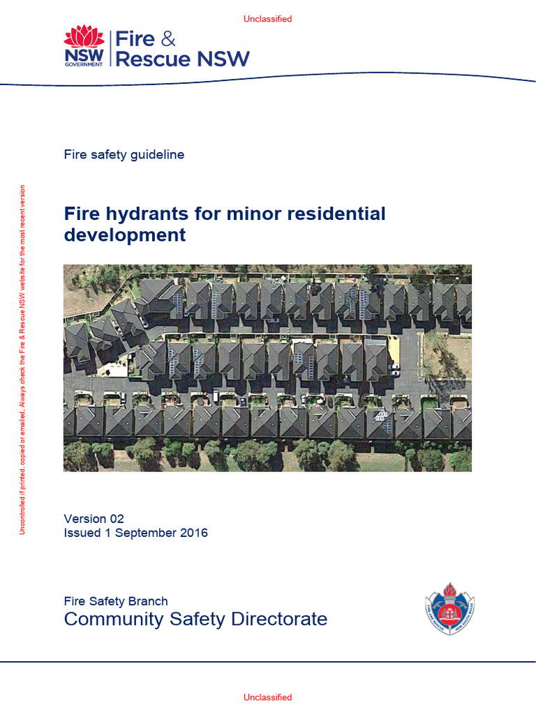 FRNSW guidelines_for_minor_residential | PDF | Fire Sprinkler System ...