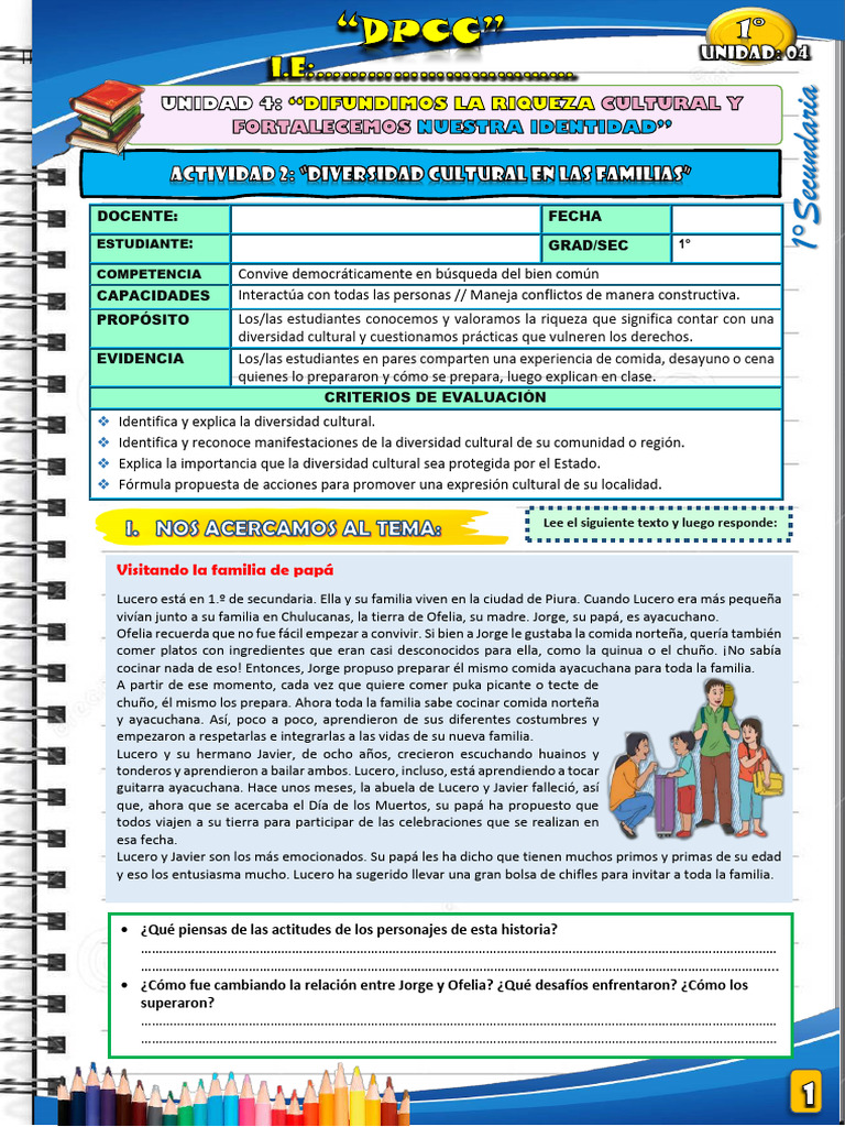 Diversidad Cultural en Familias Peruanas | PDF | Perú