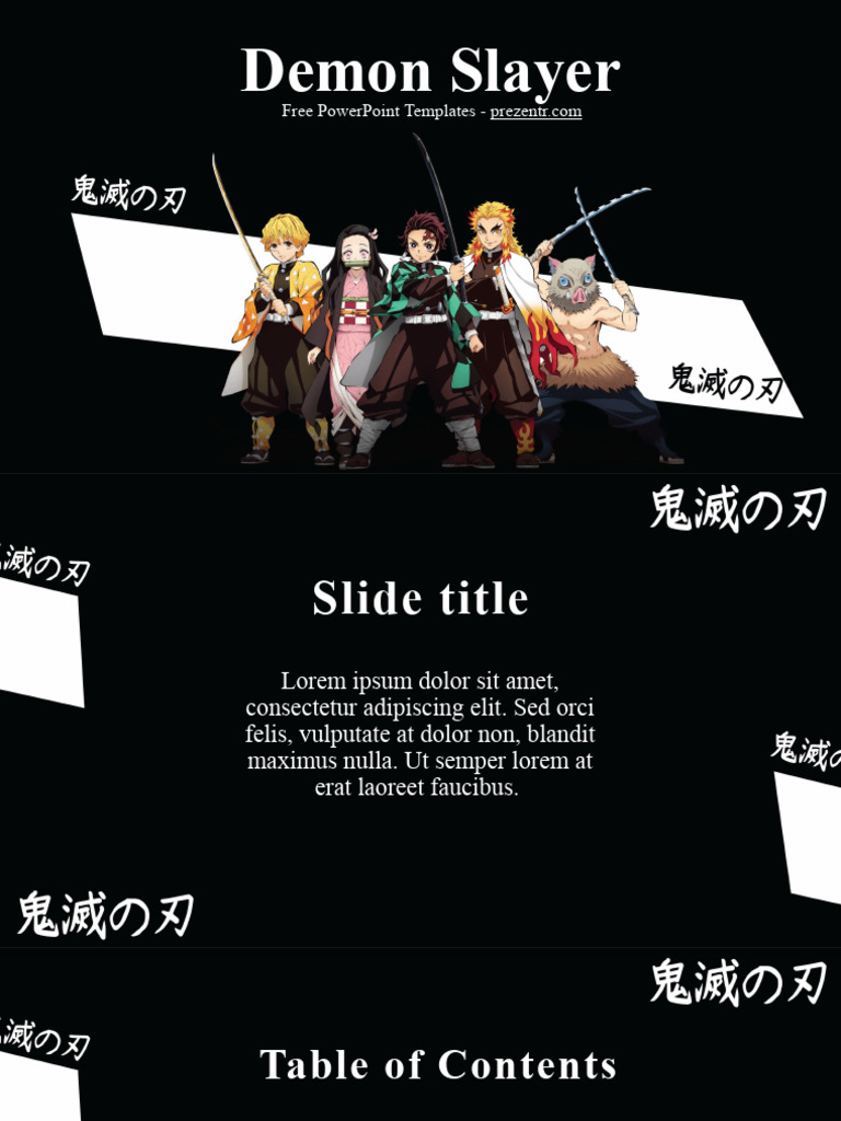 Free Demon Slayer PowerPoint Template | PDF | Career & Growth